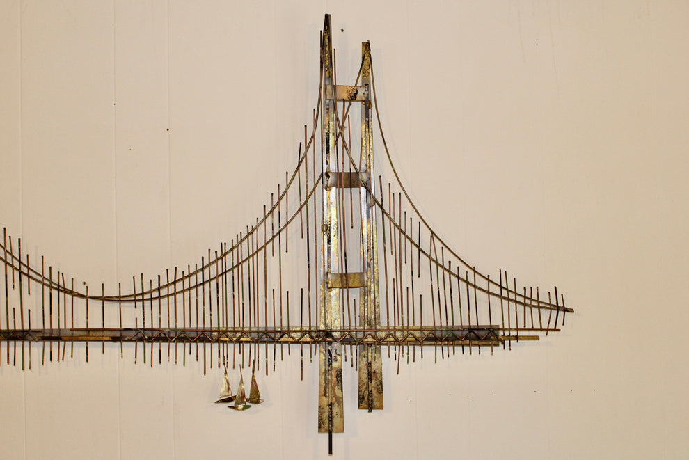 C. Jere Signed Golden Gate Bridge Wall Sculpture – Mod Factory DMV