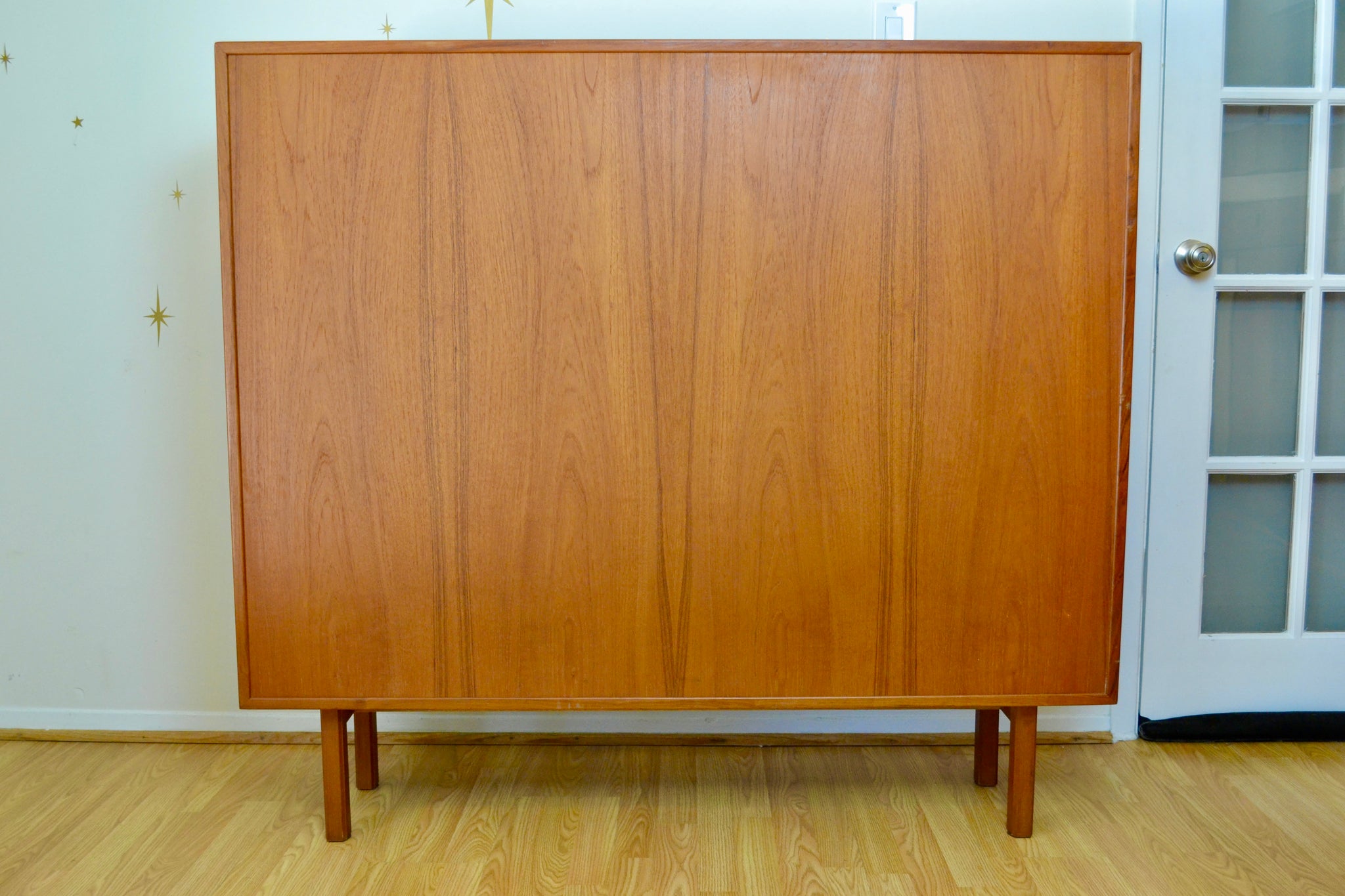 Danish Teak Glass Front Bookcase/Display Cabinet – Mod Factory DMV